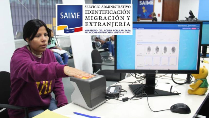 Operativo de cedulación del SAIME este 23- agosto: Sólo para este rango de identidad